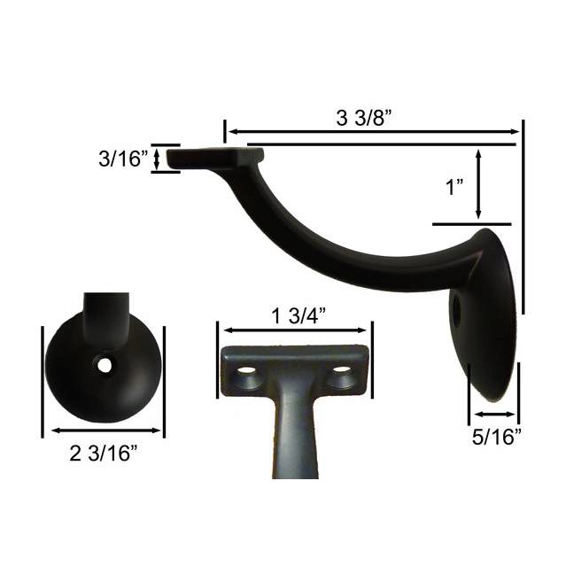 Long Reach Handrail Bracket - StairSupplies™