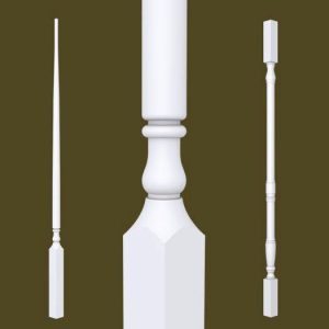 American Made Primed Wood Balusters using Safe Paints & Distinctive Style