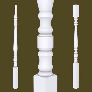 American Made Primed Wood Balusters using Safe Paints & Distinctive Style