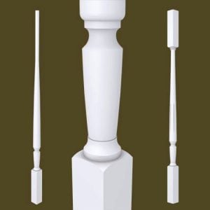 American Made Primed Wood Balusters using Safe Paints & Distinctive Style