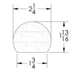 6040 Round Handrail - StairSupplies™