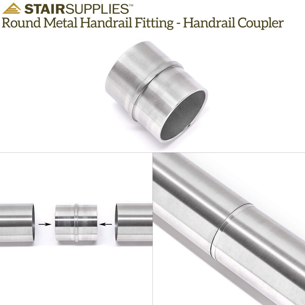 Round Metal Handrail Fittings - StairSupplies™