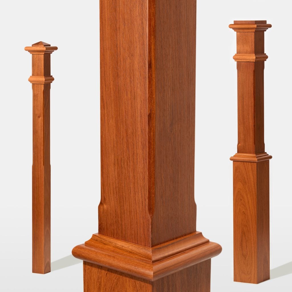 Colonial Elegance Series Box Newel Posts - Milled Box Newels