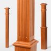Colonial Elegance Series Box Newel Posts - Milled Box Newels
