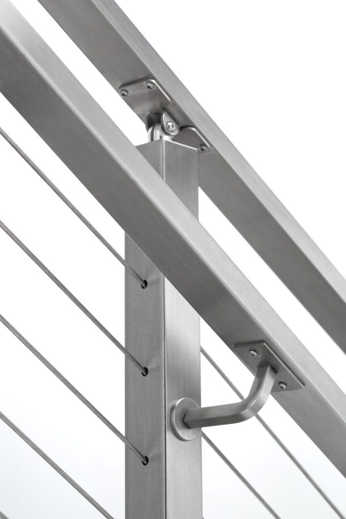 Stainless Steel Grab Rail Post Bracket - StairSupplies™