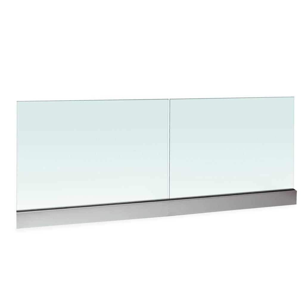 Frameless Glass Railing - Frameless handrail, Standoffs. & Baserail