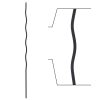 2559 Wave Iron Baluster - StairSupplies™