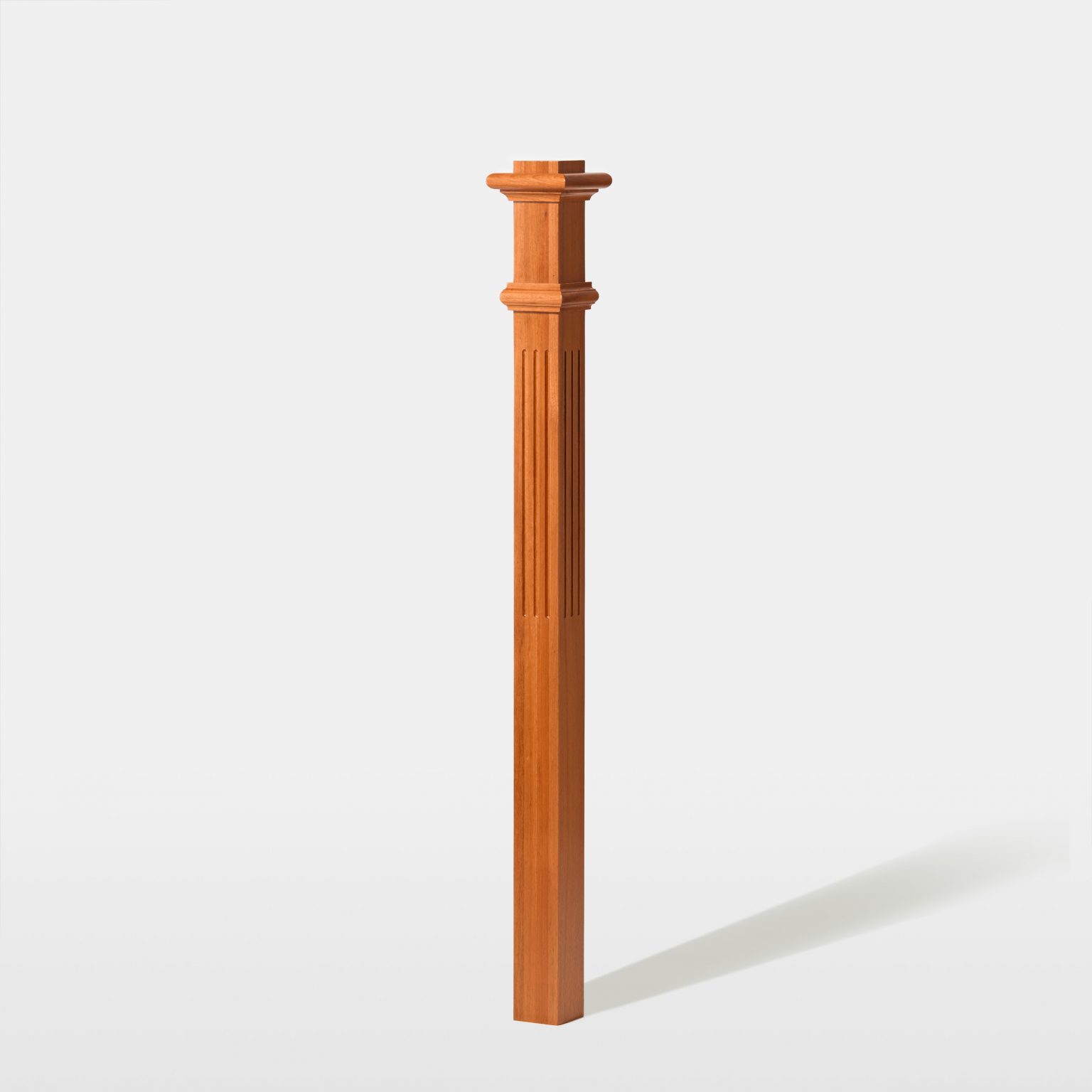 Fluted Box Newel Posts - Milled Box Newels by StairSupplies™