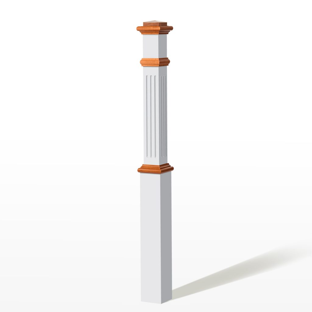 Fluted Box Newel Posts - Milled Box Newels by StairSupplies™