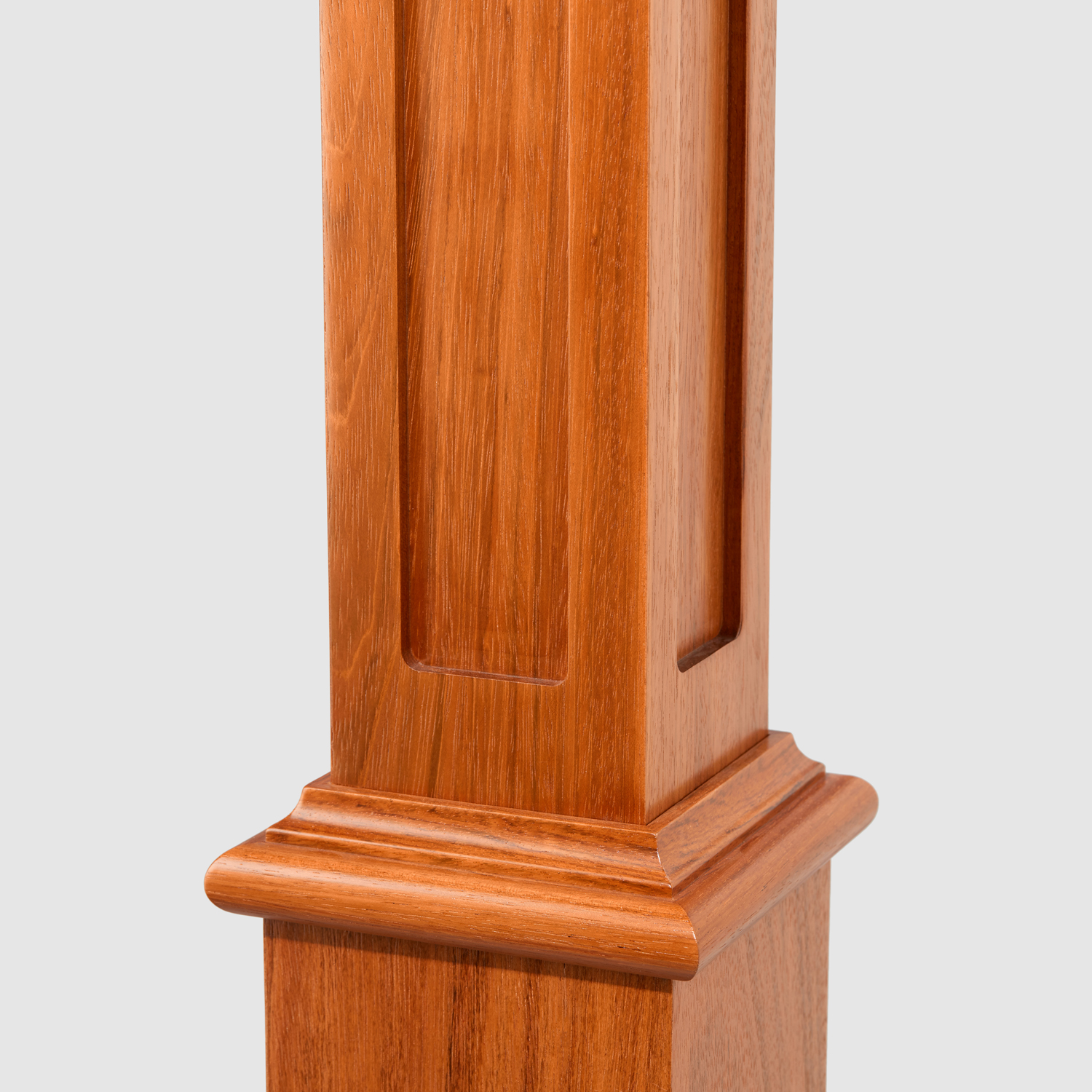 4991 White Paint Recessed Panel Box Newel - StairSupplies™