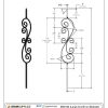 2580 Large Scroll Iron Baluster - StairSupplies™
