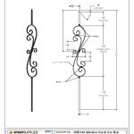 2581 Medium Scroll Iron Baluster - StairSupplies™
