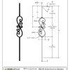 2585 Small Scroll Iron Baluster - StairSupplies™
