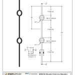 2931 Double Circle Iron Baluster - StairSupplies™