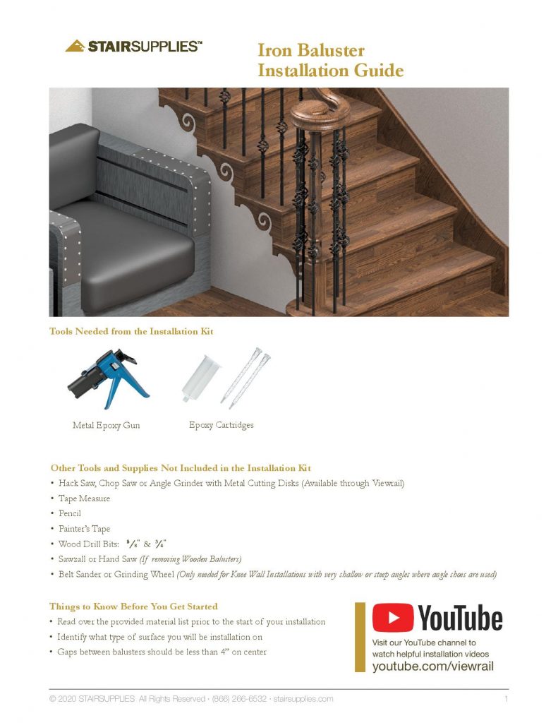 2575 Hammered Iron Baluster - StairSupplies™