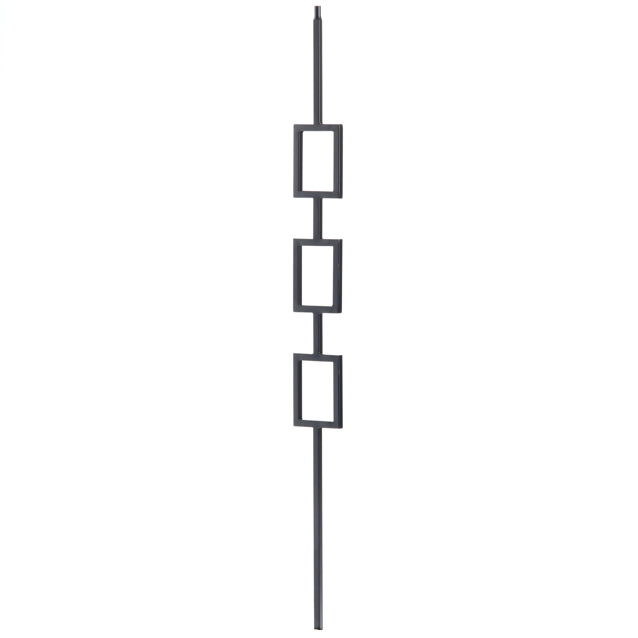 2672 Triple Rectangle Iron Baluster - StairSupplies™