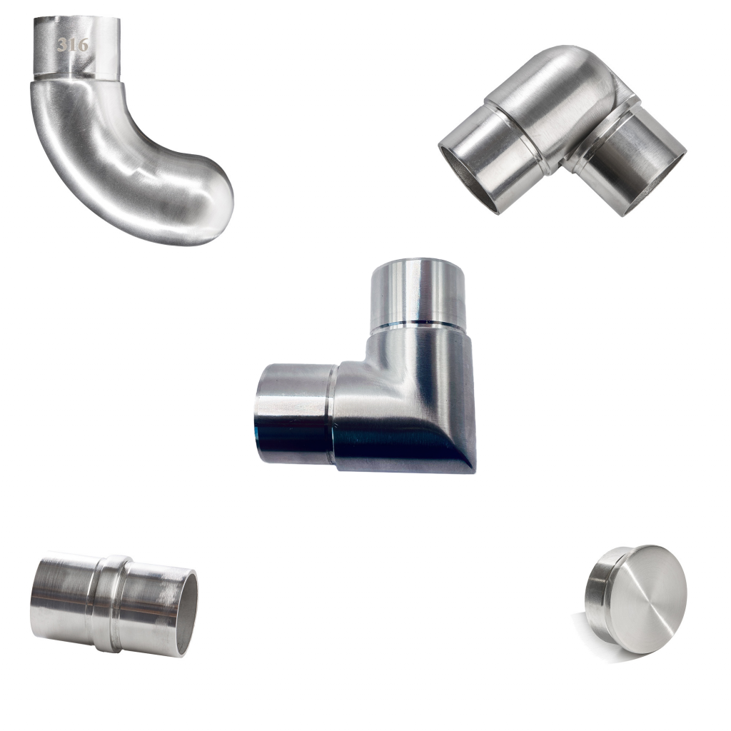 1-1/2″ Round Handrail Fittings - StairSupplies™