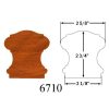 6710 Level Quarter Turn Handrail - StairSupplies™