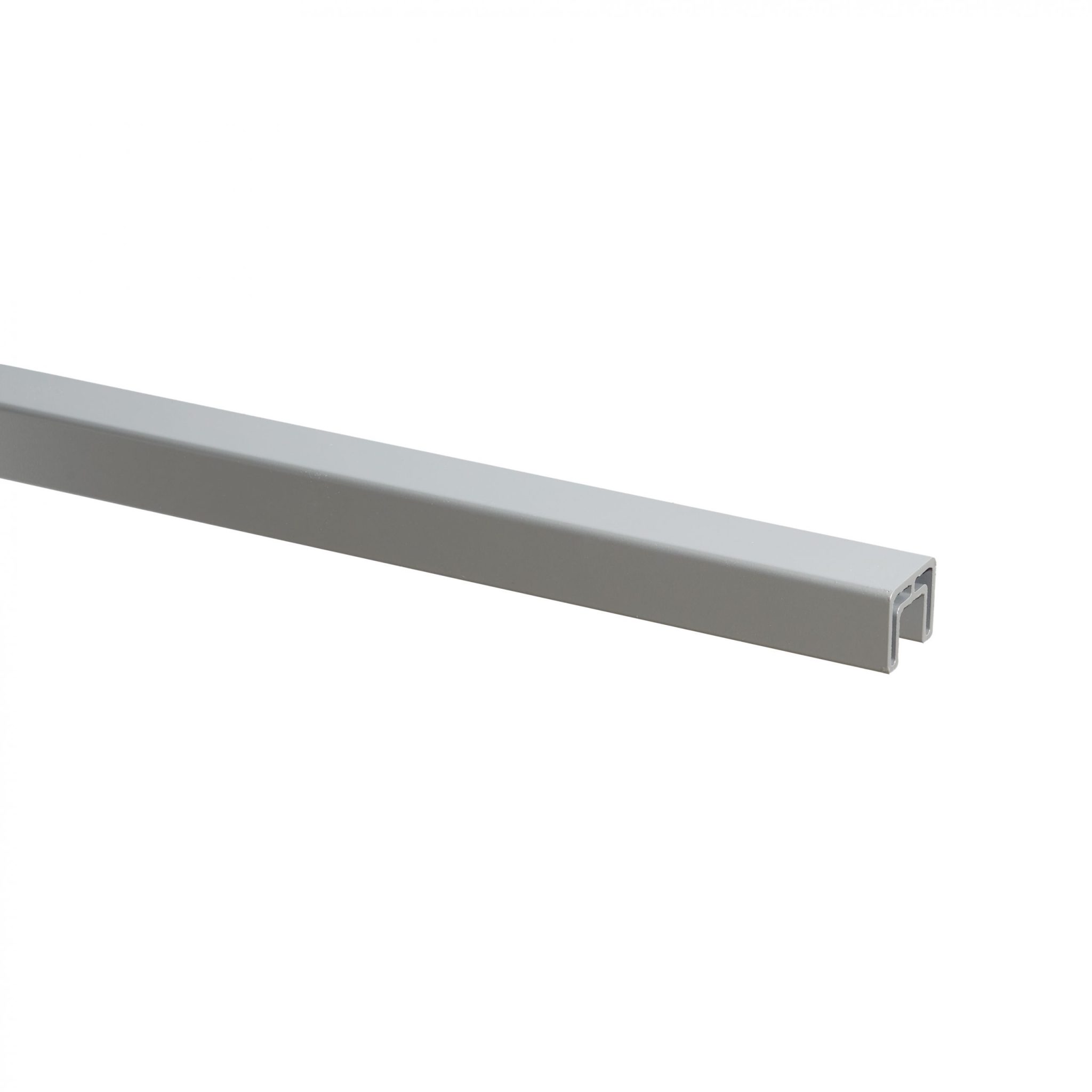 Aluminum Square Cap Rail for Glass - StairSupplies™