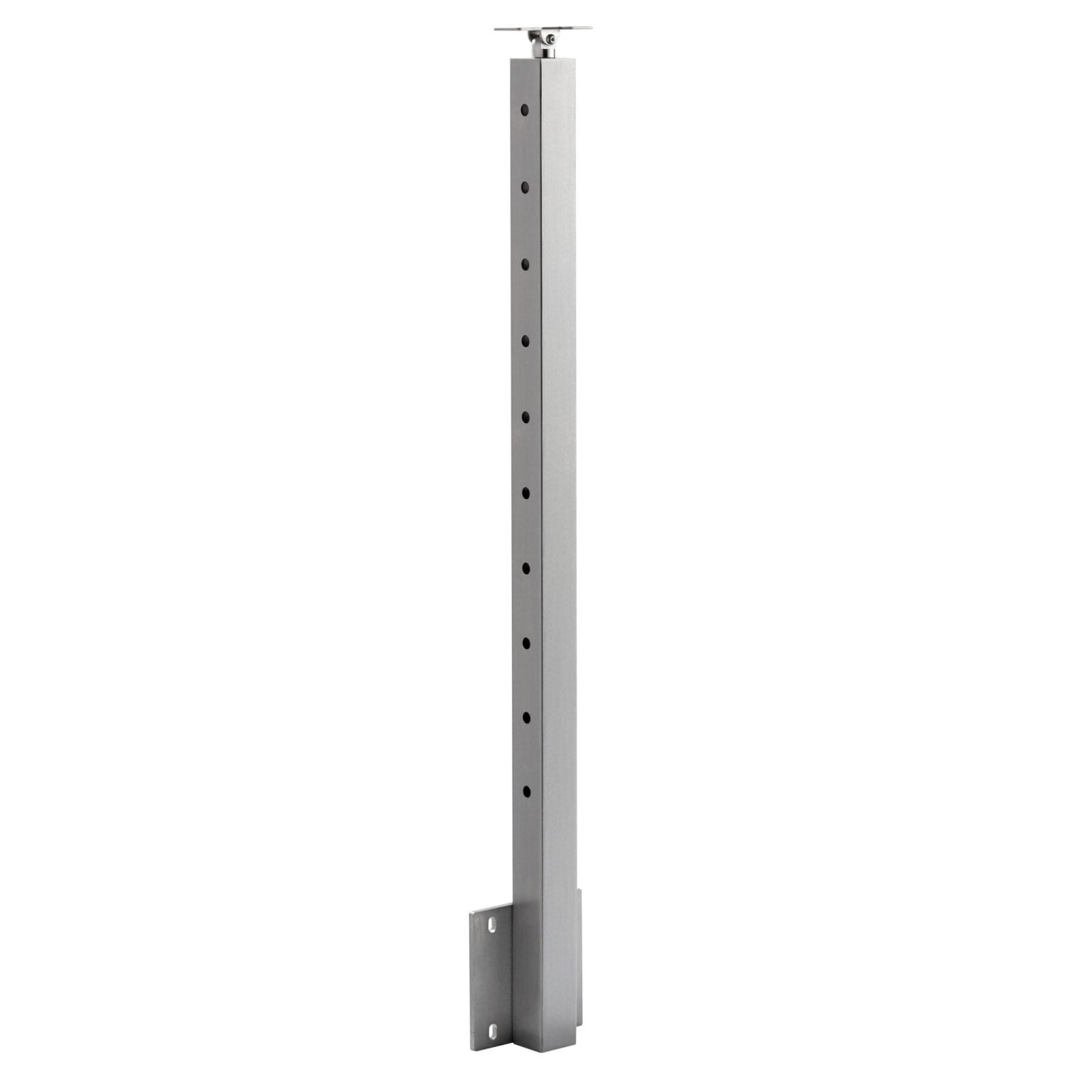 Side Mount Universal Top Square 2" Cable Railing Post - StairSupplies™