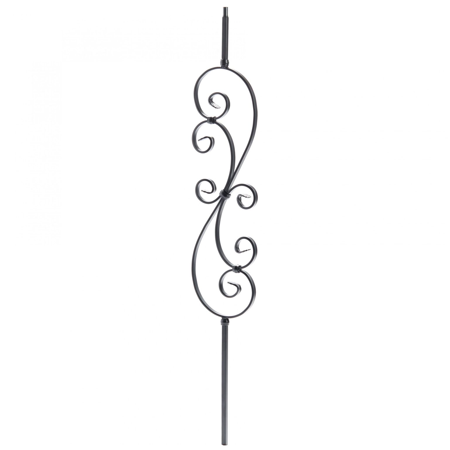 2580 Large Scroll Iron Baluster - StairSupplies™