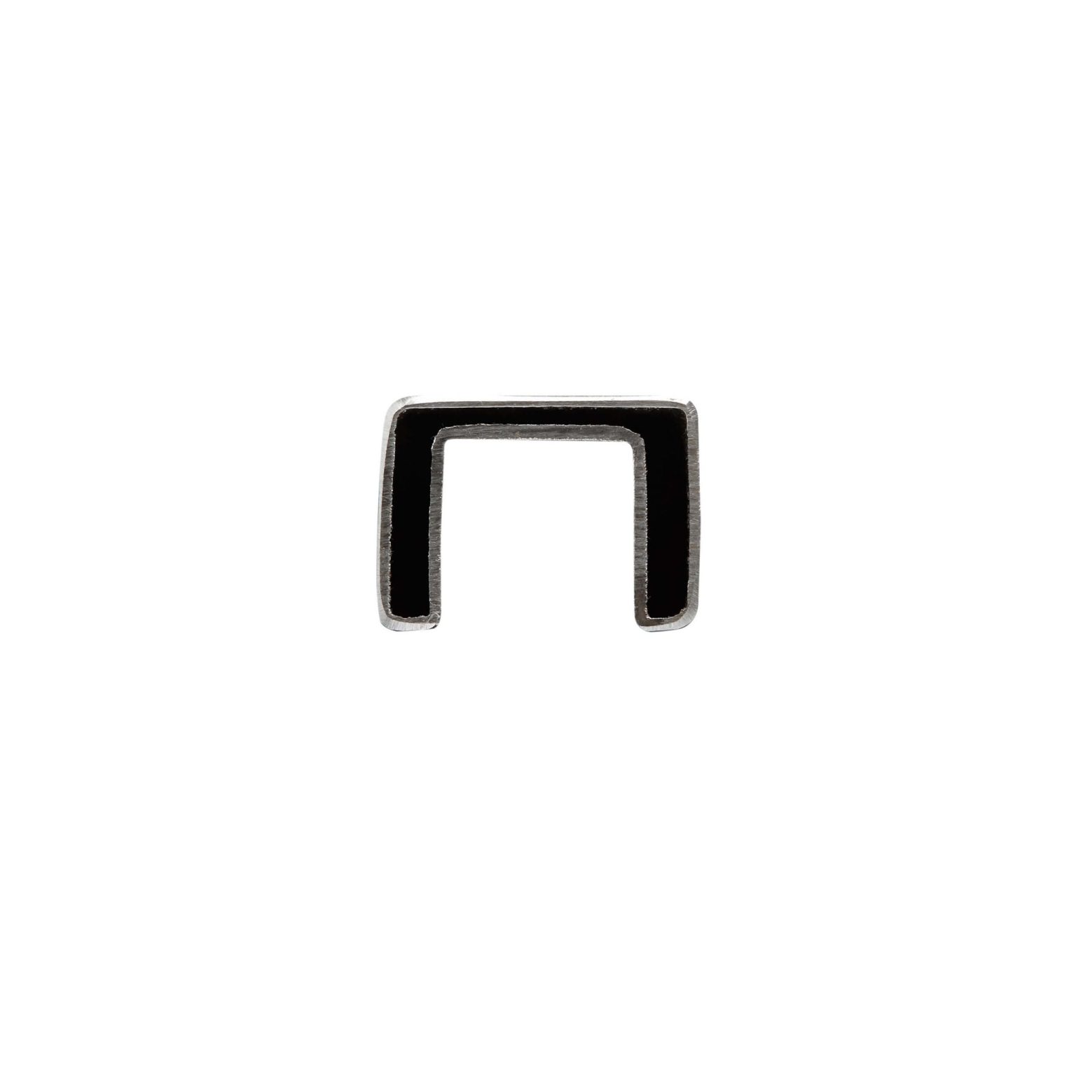 Stainless Steel Square Cap Rail for Glass - StairSupplies™